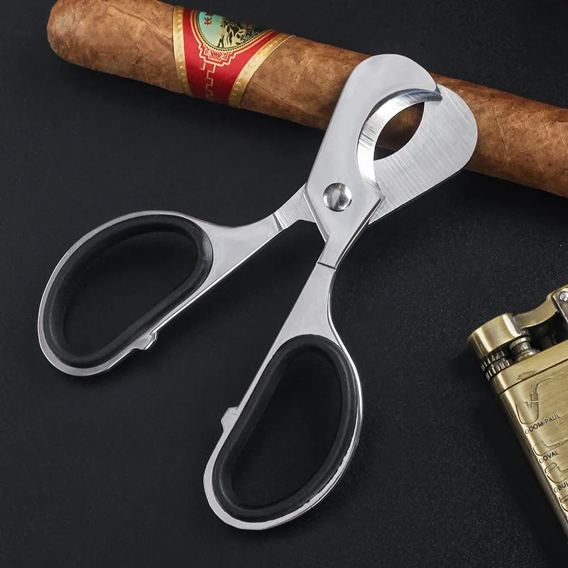 Stainless Steel Cigar Scissor Rustproof With Ergonomic Round Handle